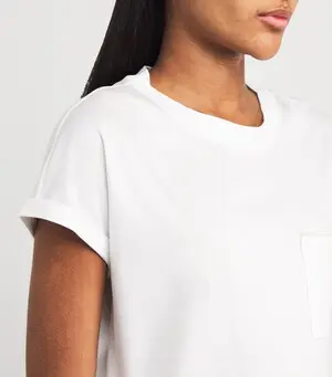 Eleventy Pocket-detail T-shirt - White