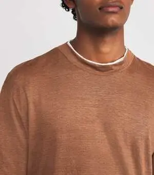 Eleventy X Linen Layered T-shirt