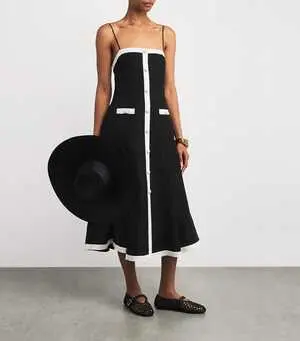 Simkhai Linen-blend Cordelia Midi Dress