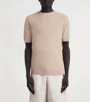 Eleventy Cotton Knitted T-shirt