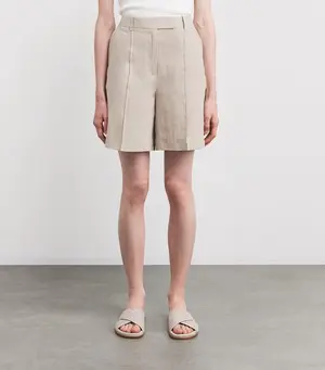 Eleventy Linen Bermuda Shorts