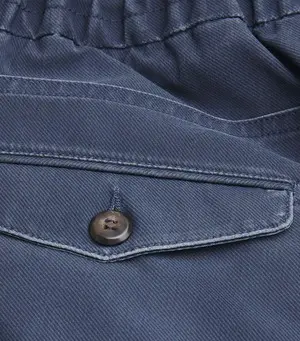 Eleventy Garment-dyed Twill Trousers