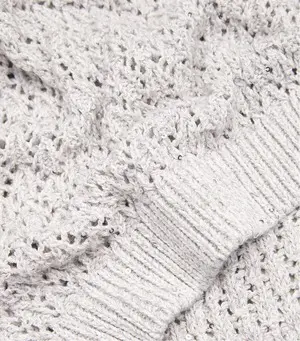 Eleventy Linen-blend Sequin-embellished Sweater Vest