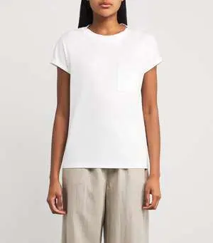 Eleventy Pocket-detail Short-sleeve T-shirt - White
