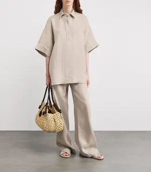 Eleventy X Harrods Embroidered Linen Shirt
