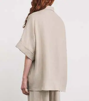 Eleventy X Harrods Embroidered Linen Shirt