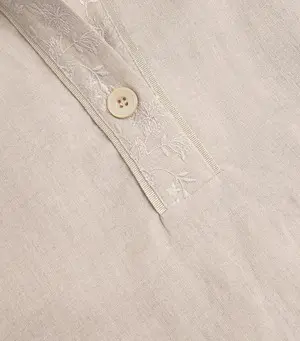 Eleventy X Harrods Embroidered Linen Shirt