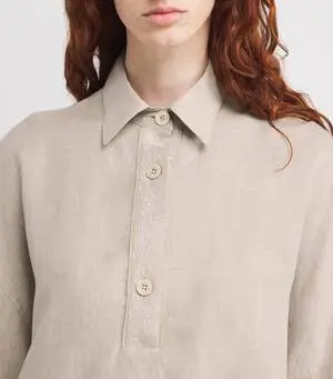 Eleventy X Harrods Embroidered Linen Shirt