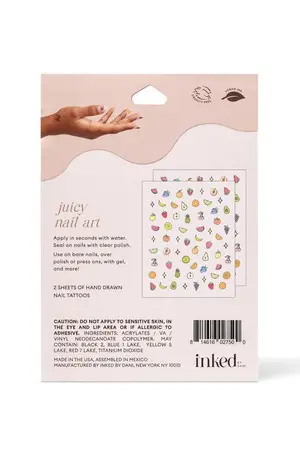 INKED BY DANI Juicy Nail Art Tattoos - Multi