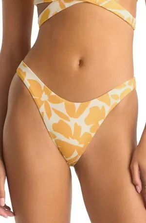 VITAMIN A® California High Leg Bikini Bottoms - Creamsicle