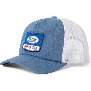 Brixton Phillips Netplus Trucker Hat - Denim/ White