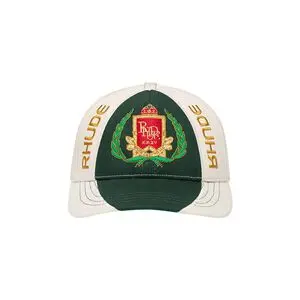 Rhude Racing Crest 6-panel Cap - White