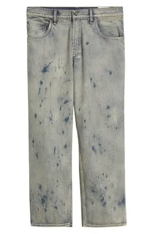 Rag & Bone Splatter Baggy Straight Leg Jeans