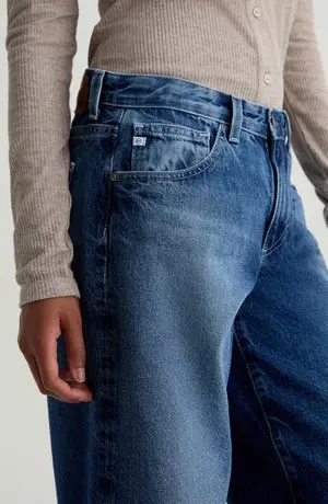 Ag Adria Low Rise Wide Leg Jeans - Ojai