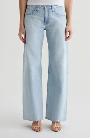 Ag Adria Low Rise Wide Leg Jeans