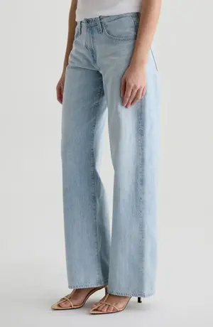 Ag Adria Low Rise Wide Leg Jeans