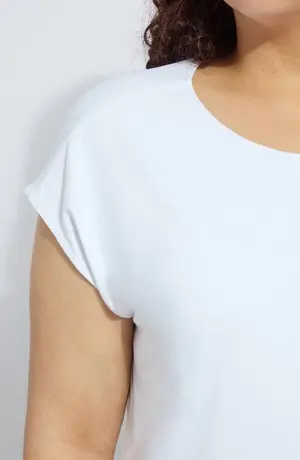 Lyssé Cap-sleeve T-shirt - White