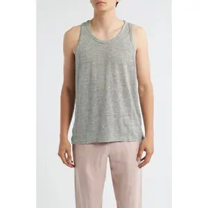 ALEX CRANE Linen Tank - Lines
