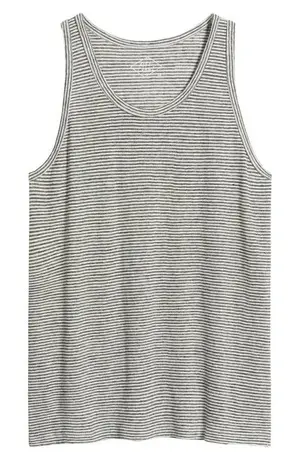 ALEX CRANE Linen Tank - Lines