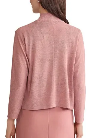 KASPER Dolman Knit Cardigan Sweater - Tearose
