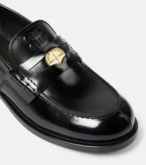 Miu Miu Leather Loafers