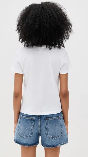 LESET Laura V-neck Tee - White