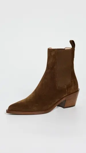 GIANVITO ROSSI Wylie Camoscio Stivale Booties - Texas