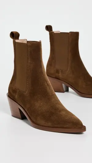GIANVITO ROSSI Wylie Camoscio Stivale Booties - Texas