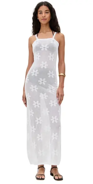 Beach Riot Conrad Cotton Midi Dress - White