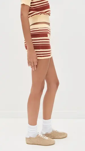 BAILEY ROSE Striped Knit Mini Skirt