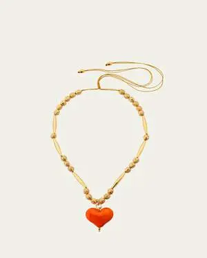 Tohum Design Cuore Necklace III Gp Mandarin