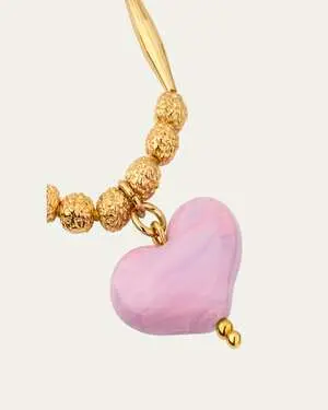 Tohum Design Cuore Necklace Iii - Gp Pink Bubble