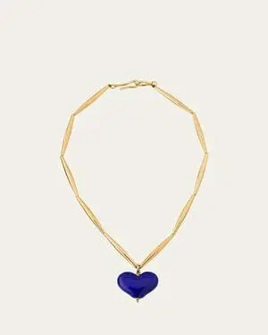 Tohum Design Cuore Heart Pendant Necklace Gpskyblue