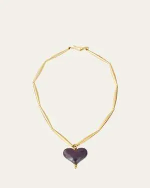 Tohum Design Cuore Heart Pendant Necklace Gpviolet