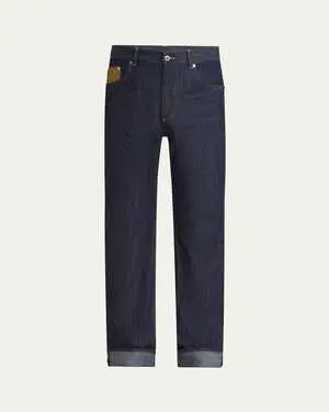 Bottega Veneta Rinsed Denim Intreccio-pocket Jeans