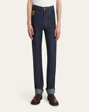 Bottega Veneta Rinsed Denim Intreccio-pocket Jeans