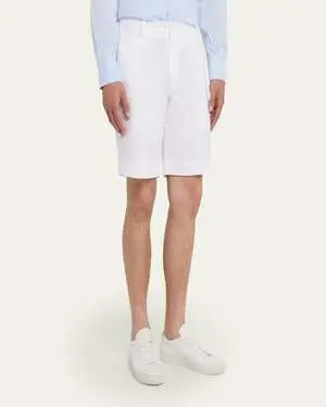 Anderson & Sheppard Linen Beach Shorts - White