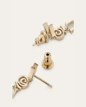Alexander McQueen Logo Drop Earrings