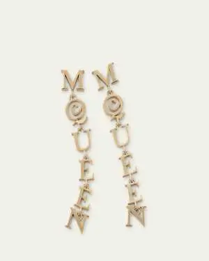 Alexander McQueen Logo Drop Earrings