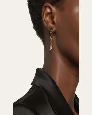 Alexander McQueen Logo Drop Earrings