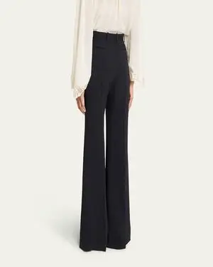 Chloé Soft Crepe Wide-leg Pants