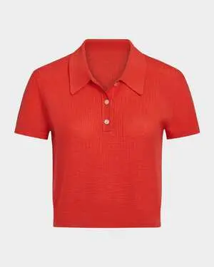 TWP Thermal Cashmere Polo - Tomato