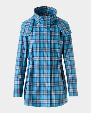 Akris Check Hooded Jacket - Multi