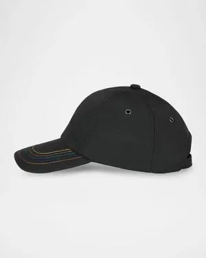 Paul Smith Signature Stripe Stitch Baseball Cap - Black