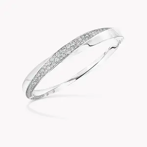 Graff Spiral Diamond Bangle - White Gold