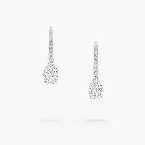 Graff Pear Shape Diamond Earrings - Platinum And White Gold