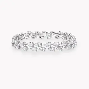 Graff Classic Pear Shape Diamond Bracelet - White Gold