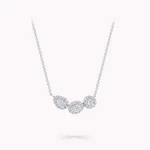 Graff Icon Three Stone Diamond Necklace