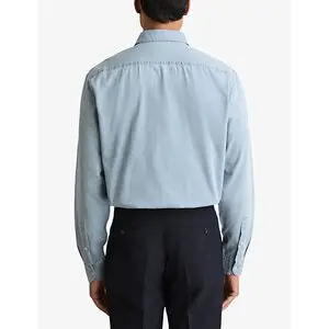 REISS Draper Cutaway-collar Regular-fit Cotton Shirt