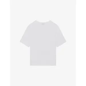 REISS Tate Relaxed-fit Short-sleeve Cotton T-shirt - White